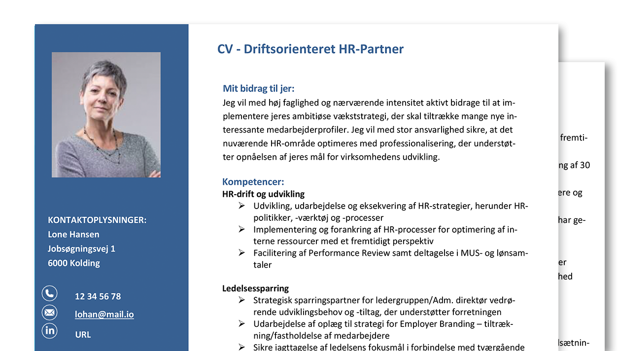 Skabeloner og arbejdsark